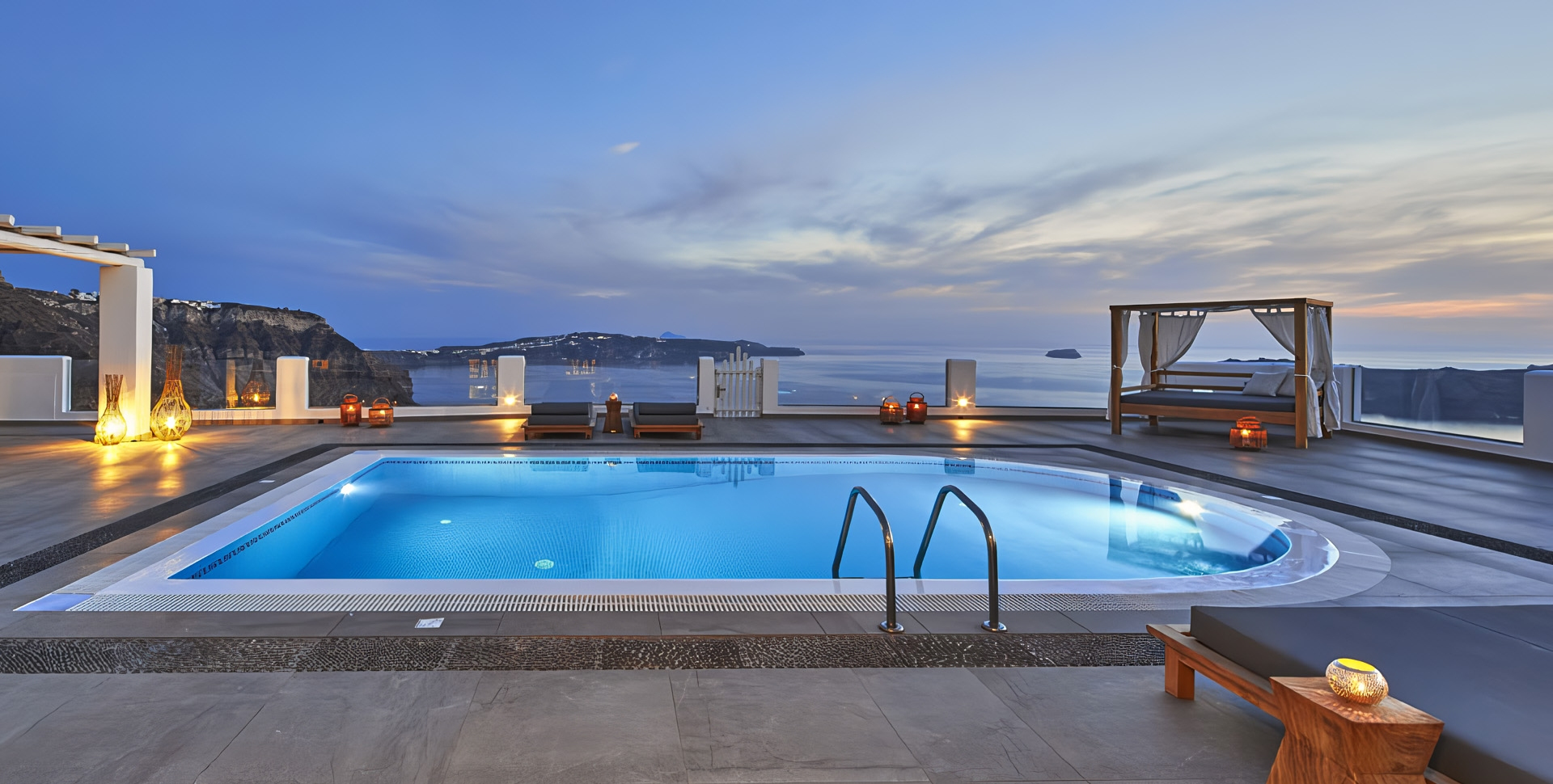 Volcano View | Sapphire Villa | Santorini Luxury Villas
